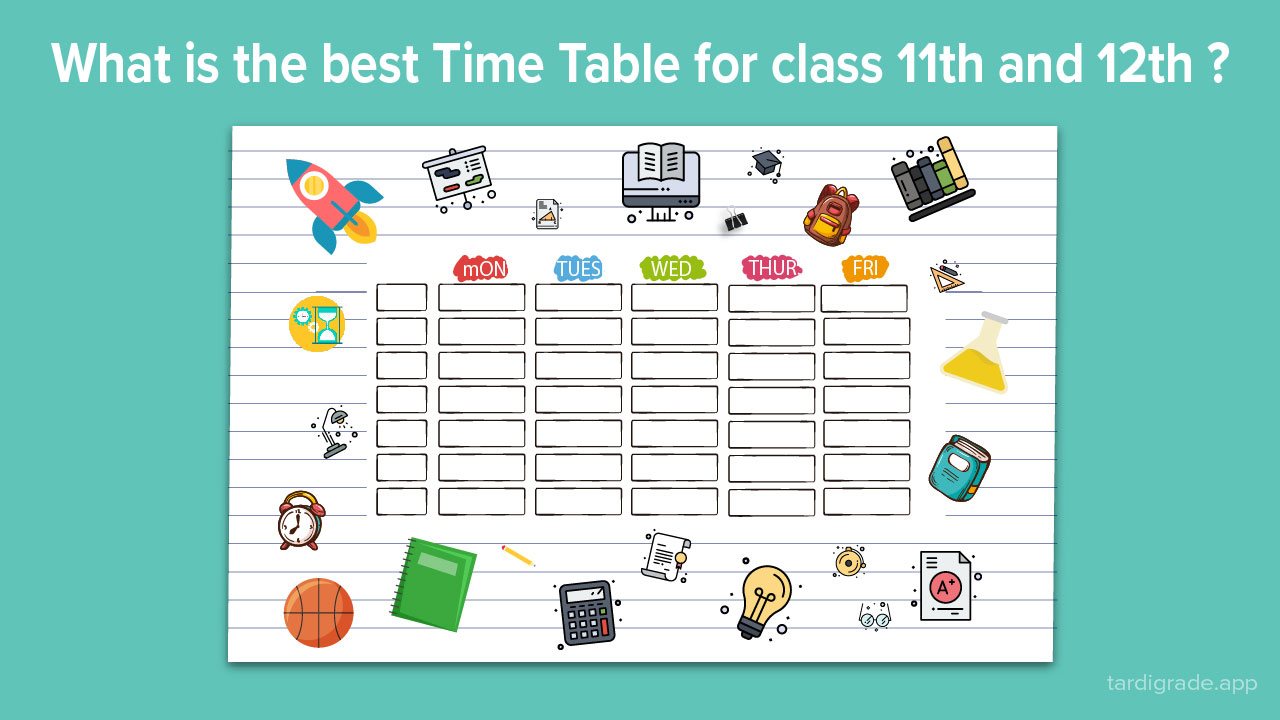 How To Make A Study Timetable For Class 12 Study Poster