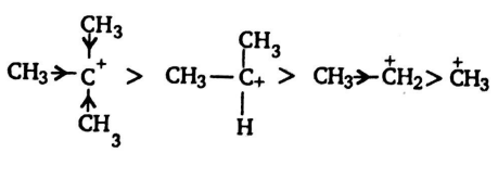 The most stable carbonium ion is: - Tardigrade