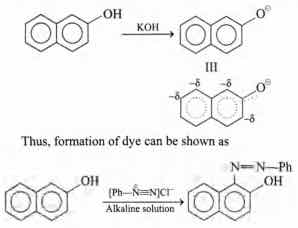 For the identification of β-naphthol using dye test, it is