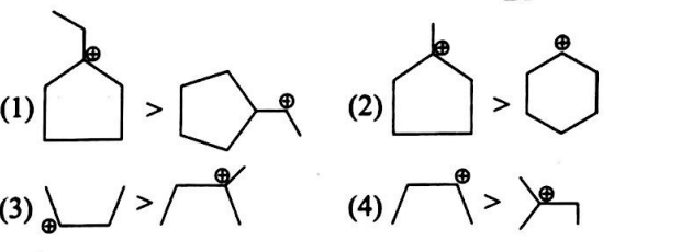 In the given pair of alcohols, in which pair second alcohol is more ...