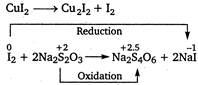 Excess of KI reacts with CuSO4 solution and then Na2S2O3 solution is ...