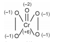 Oxidation of Cr in CrO 5 is - Tardigrade