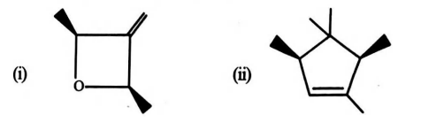 From the given compound, how many are optically inactive?