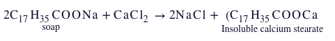 Soaps do not work in hard water containing calcium and magnesium ions ...