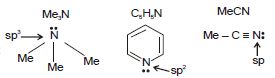 Among Me3N, C5H5N and MeCN (Me = methyl group) the electrone