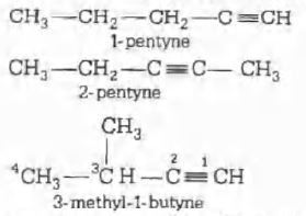 Number of possible alkynes with formula C5H8 is