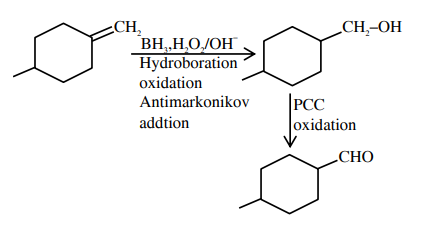 Which of the following reagents/ reactions will convert 'A' to 'B'?