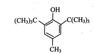 The number of 1° C-atoms present in butylated hydroxy toluene (BHT) is.