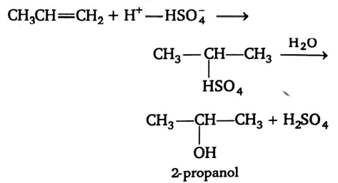 1-propanol can be easily obtained from propene CH3-CH=CH2 , by ...