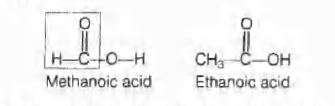 The distinguishing test between methanoic acid and ethanoic acid is