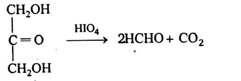 When dihydroxy acetone reacts with HIO 4, the product is/are