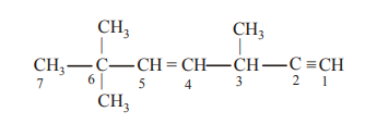 The state of hybridization of C2, C3, C5 and C6 of the hydrocarbon, is ...