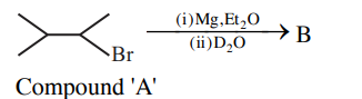 Compound 'A' undergoes following sequence of reactions to give compound ' B '. The correct ...