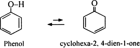 Write tautomeric forms of phenol. - Tardigrade