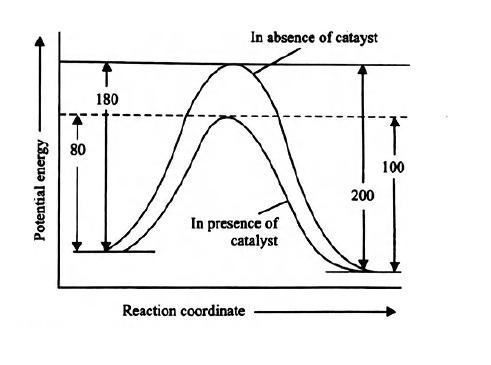 The energies of activation for forward and reverse reaction for A2 + B2 ...