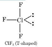 The shape of the molecule ClF3 is - Tardigrade