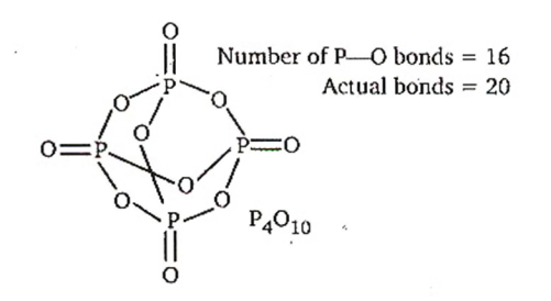 Number of P—O bonds in P4O10 is : - Tardigrade