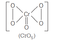 When H2O2 is added to an acidified K2Cr2O7 solution