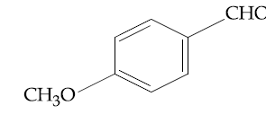 A compound of molecular formula C8H8O2 reacts with acetophe