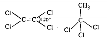 The Cl -C -Cl angle in 1, 1, 2, 2 -tetrachloroethene and ...