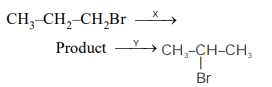 Identify the set of reagents/reaction conditions ' X prime and ' Y ...