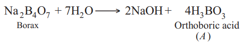 Complete the following reaction, Na 2 B 4 O 7+7 H 2 O longrightarrow 2 ...