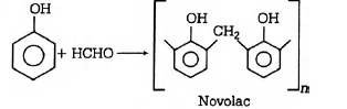 The polymer obtained with methylene bridges by condensation polymer is