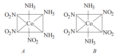 Identify the facial (fac) and meridional (mer) isomers from the following.