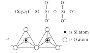 Name the kind of silicate formed when two silicate units ( SiO 4)4 ...