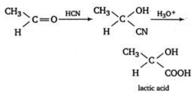 A ->[HCN] B->[H3O+] Lactic acid. Identify A - Tardigrade