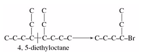 An alkyl bromide reacts with sodium to form 4, 5-diethyloctane. The ...
