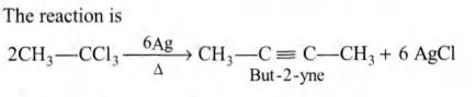 The major organic compound formed by the reaction of 1,1,1 ...