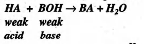 HA is a weak acid and BOH is a weak base. For which of the following ...