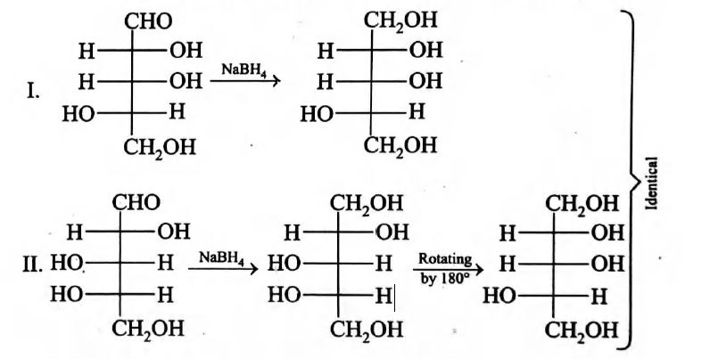 Which two of the following compounds are reduced to the same chiral ...