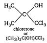 Acetone and chloroform reacts to produce - Tardigrade