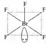 Based on VSEPR theory, the number of 90° F-Br-F angles in BrF5 is
