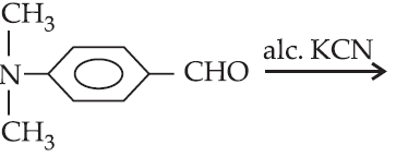 Assertion: p-N,N-dimethylaminobenzaldehyde undergoes benzoin ...