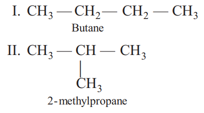 How many chain isomers can be formed by butane?