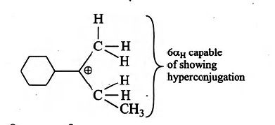 The total number of contributing structures showing hyperconjugation ...