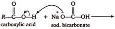 When propanoic acid is treated with aqueous sodium bicarbonate, CO2 is ...