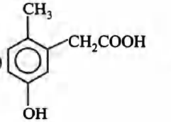 p-cresol reacts with chloroform in alkaline medium to give compound (A ...