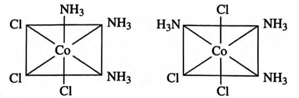Out of the following which will show geometrical isomerism as facial ...