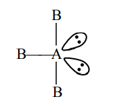 AB 3 is an interhalogen T-shaped molecule. The number of lone pairs of ...