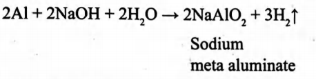 Aluminium reacts with caustic soda to form: - Tardigrade