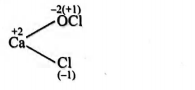The difference in oxidation state of Cl in CaOCl 2 (bleaching powder) is