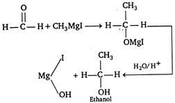 HCHO reacts with CH3MgI to give: - Tardigrade