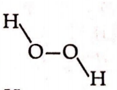The structure of H2O2 is - Tardigrade