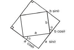 The maximum area of the rectangle whose sides pass through the angular ...