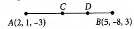 Find the coordinates of the points which trisect the line segment AB ...