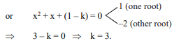 The sum of real values of k for which the cubic x 3- kx + k -1=0 has ...